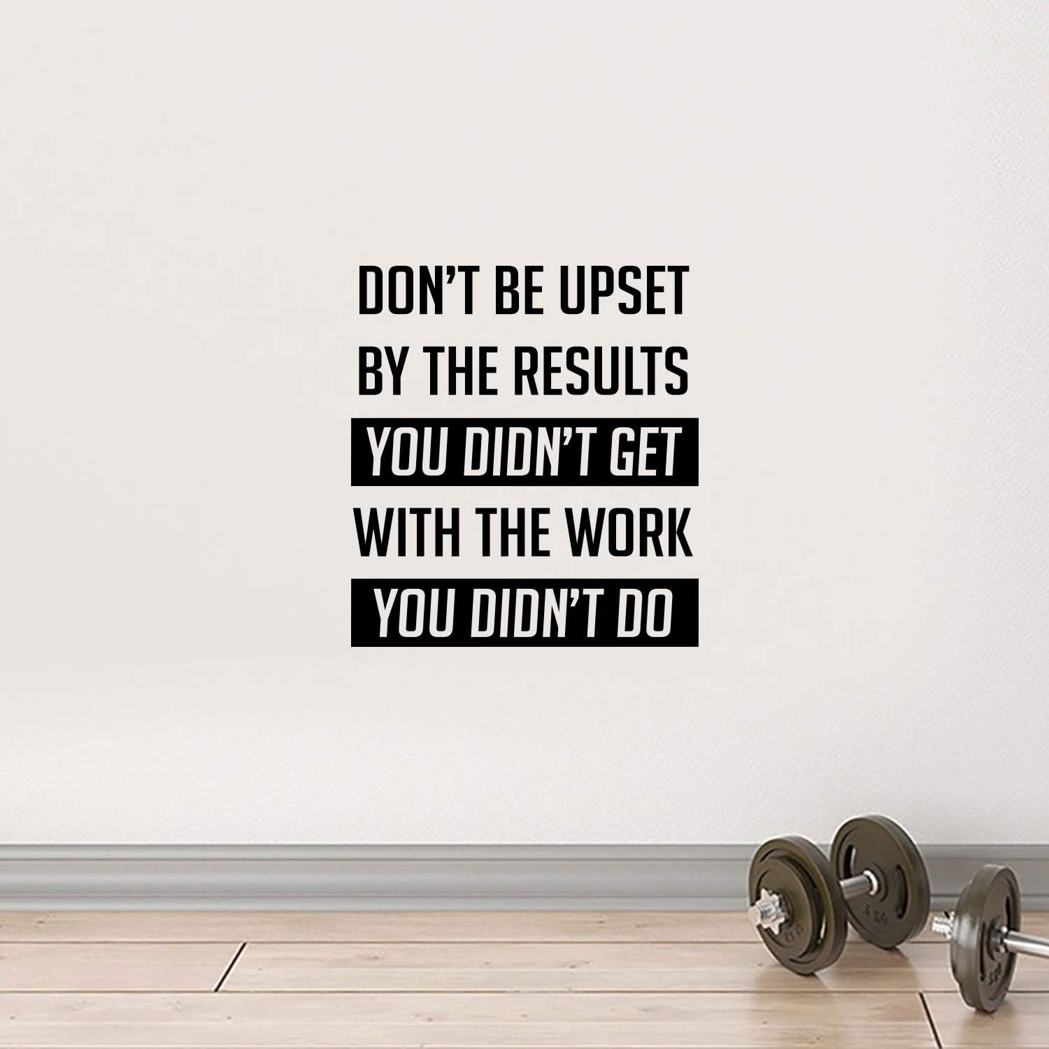 Amazon.com: Vinyl Wall Art Decal - Don't Be Upset by The Results You ...