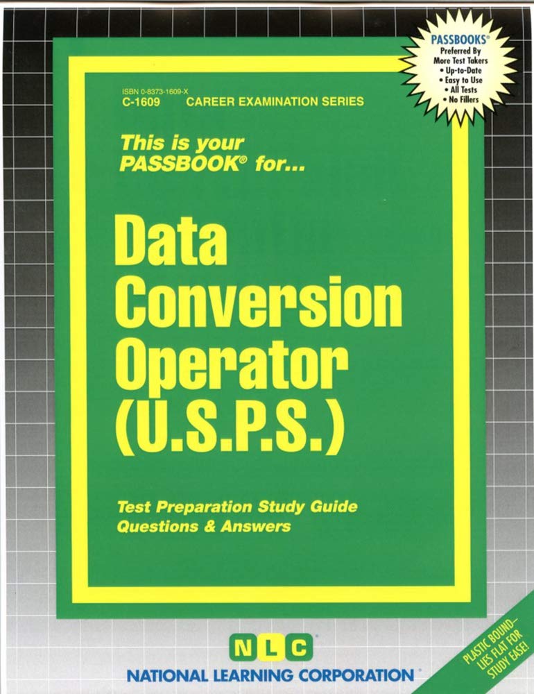 Buy Data Conversion Operator (USPS): Passbooks Study Guide Book Online ...