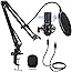 Amazon.com: USB Streaming Podcast Microphone Kit,KinCam Professional ...