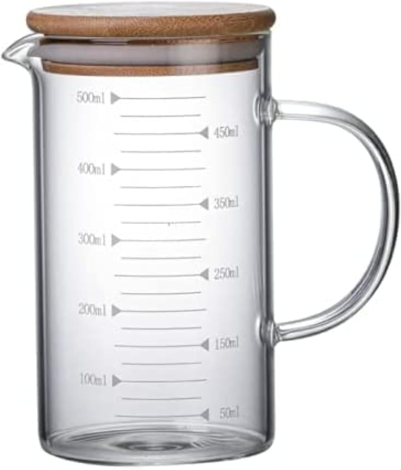 500ml Glass Measuring Cup Measuring Jug with Scale, Heat-Resistant ...