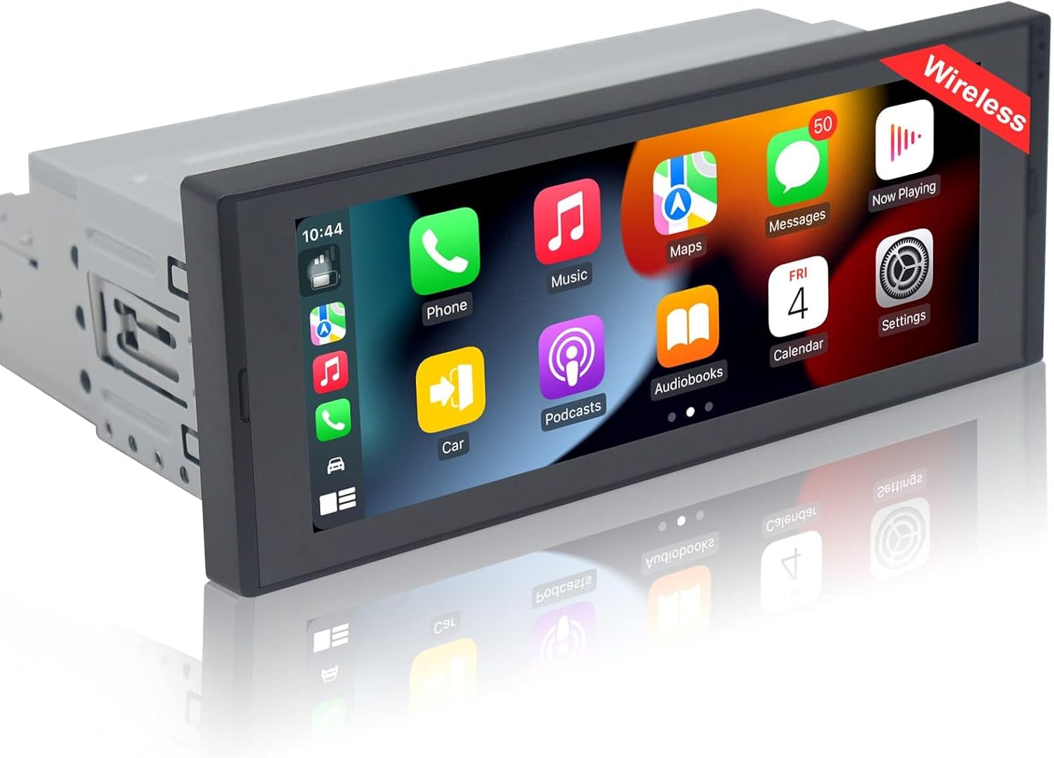 Amazon.com: Single Din Touchscreen Car Stereo CarPlay Wireless Android ...