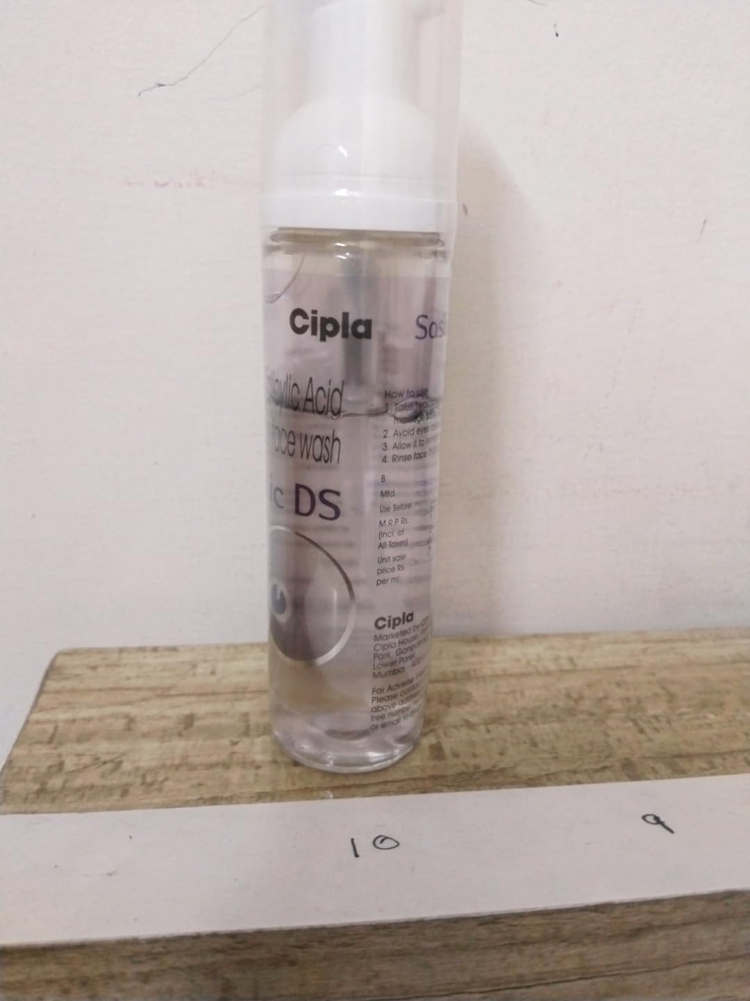 Cipla Saslic DS Foaming Face Wash | 2% Salicylic Acid | Acne Prevention ...