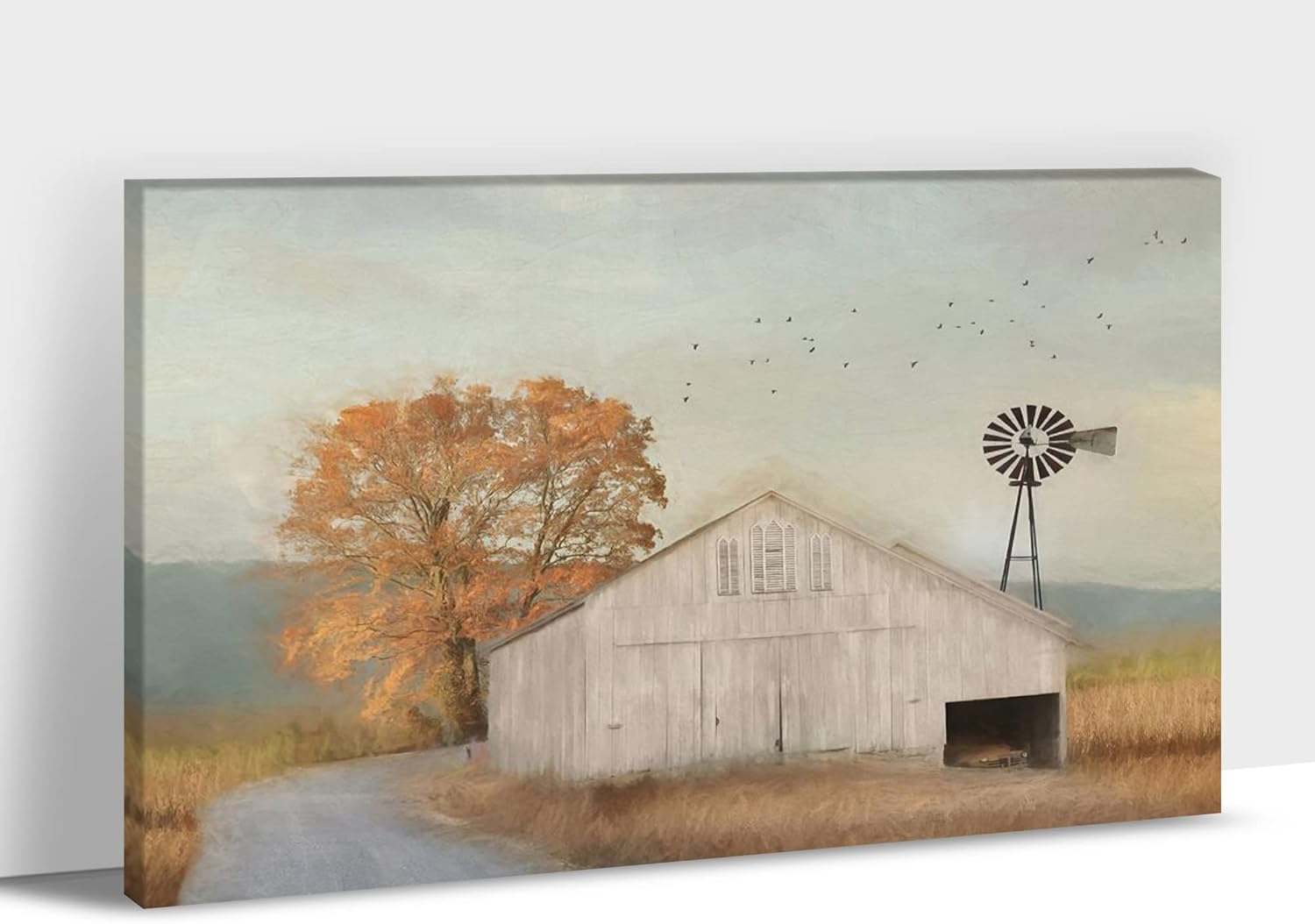 Amazon.com: GUTTATY Old Barn Farmhouse Wall Art - Rustic Barn Wall ...