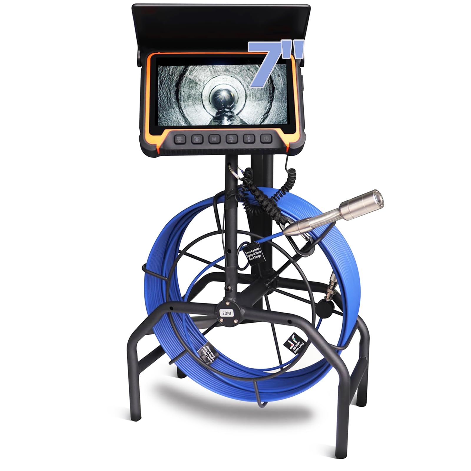 Amazon.com: Gatebig Sewer Camera 100Ft/30M, 7”Endoscope Camera with 12 ...