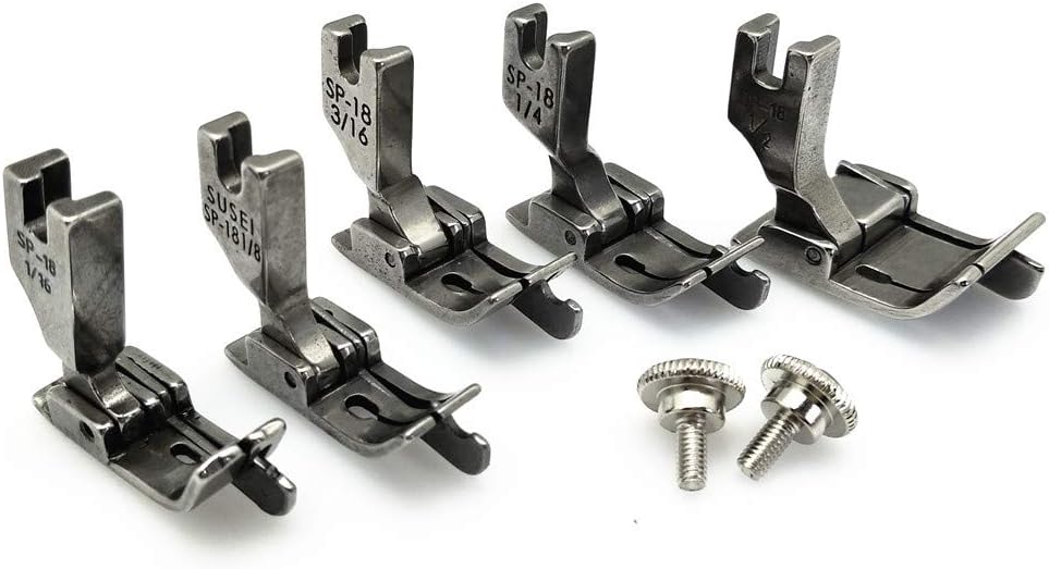 Amazon.com: Fbshicung 19PCS Industrial Sewing Machine Presser Foot Set ...