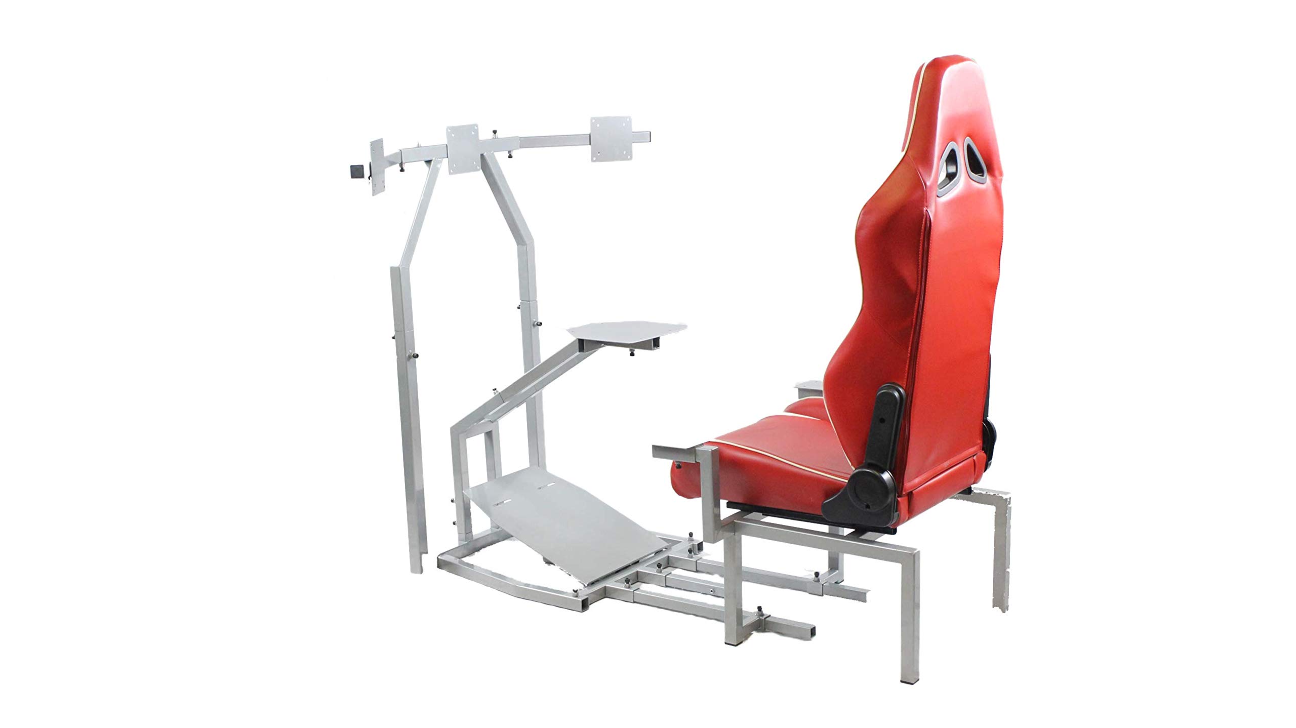 GTR Simulator CRJ Model Flight Simulator Silver Frame with Adjustable ...