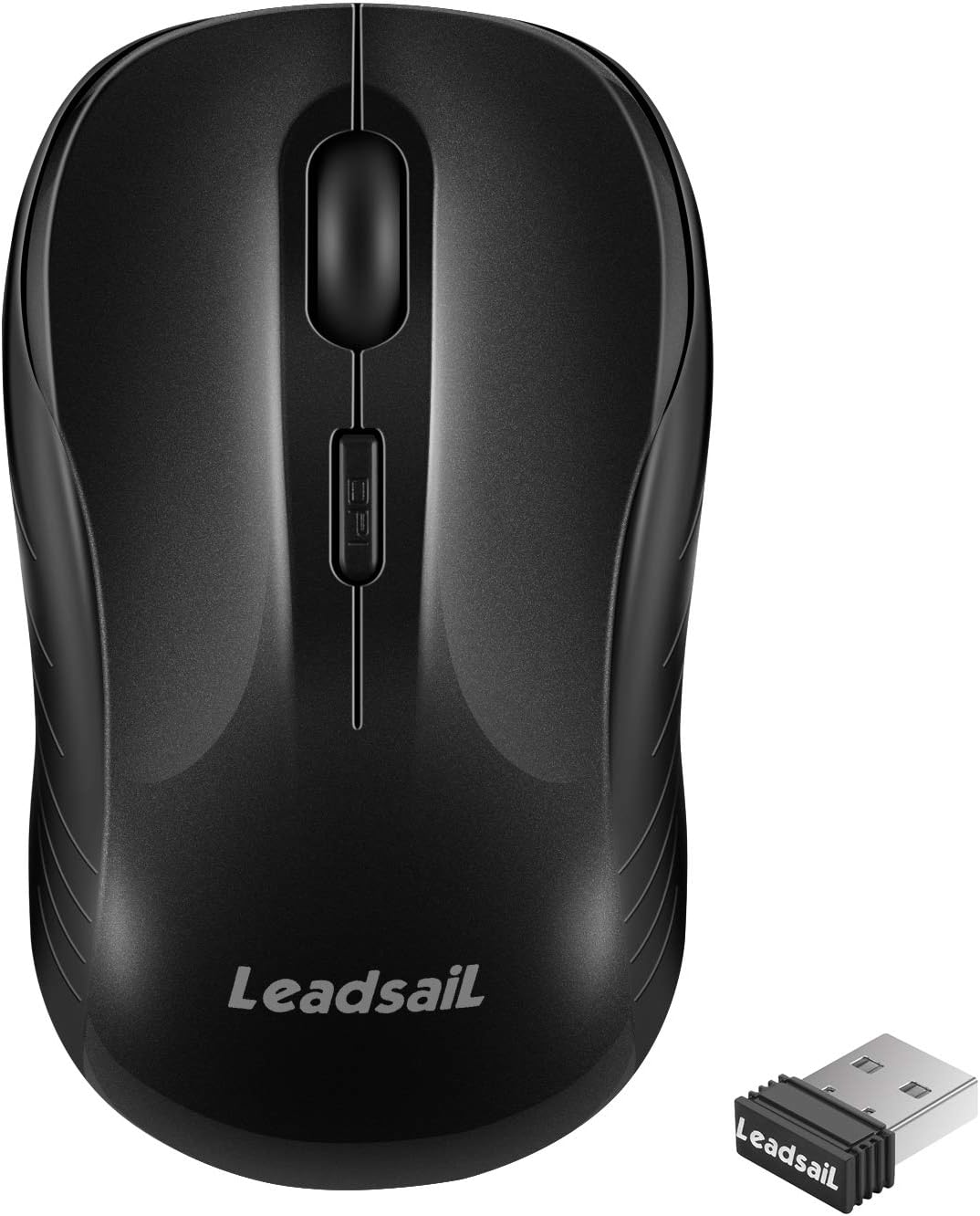 LeadsaiL Wireless Mouse Silent 2.4G USB Computer Mouse Compact Optical ...