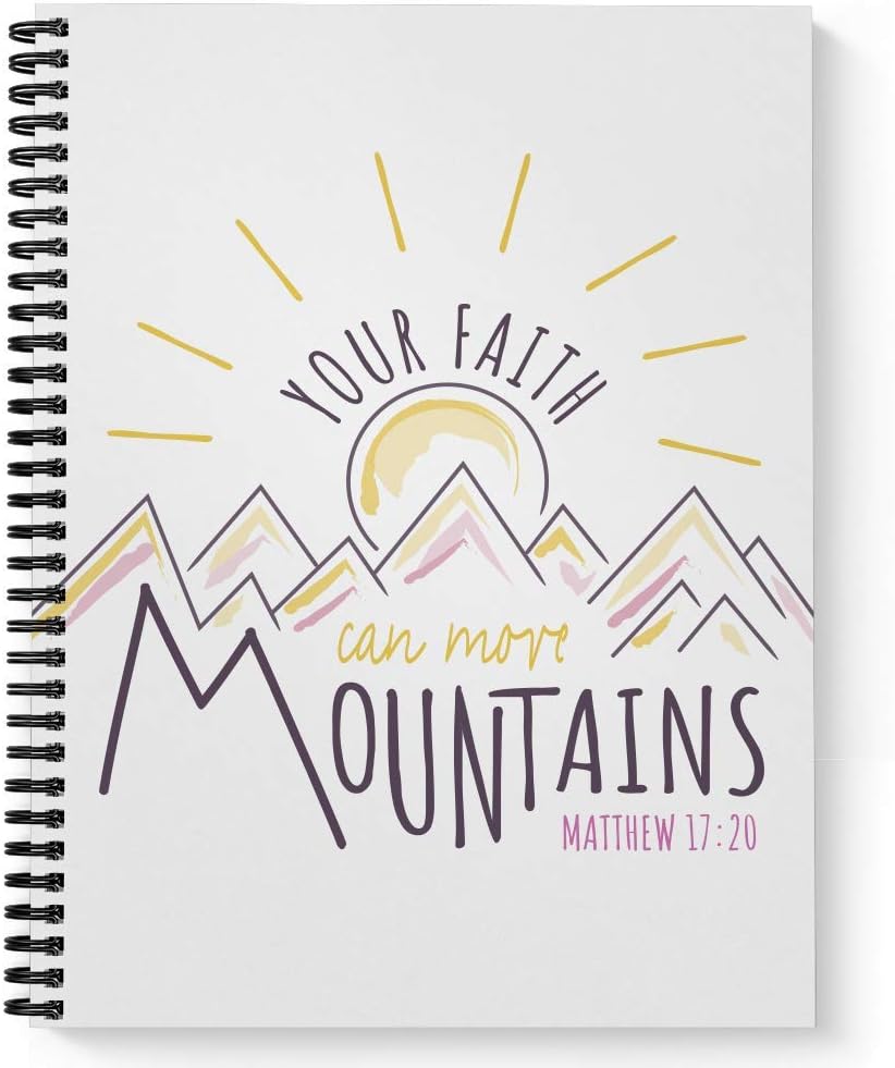 Amazon.com : Softcover Pray More 8.5" x 11" Religious Spiral Notebook ...