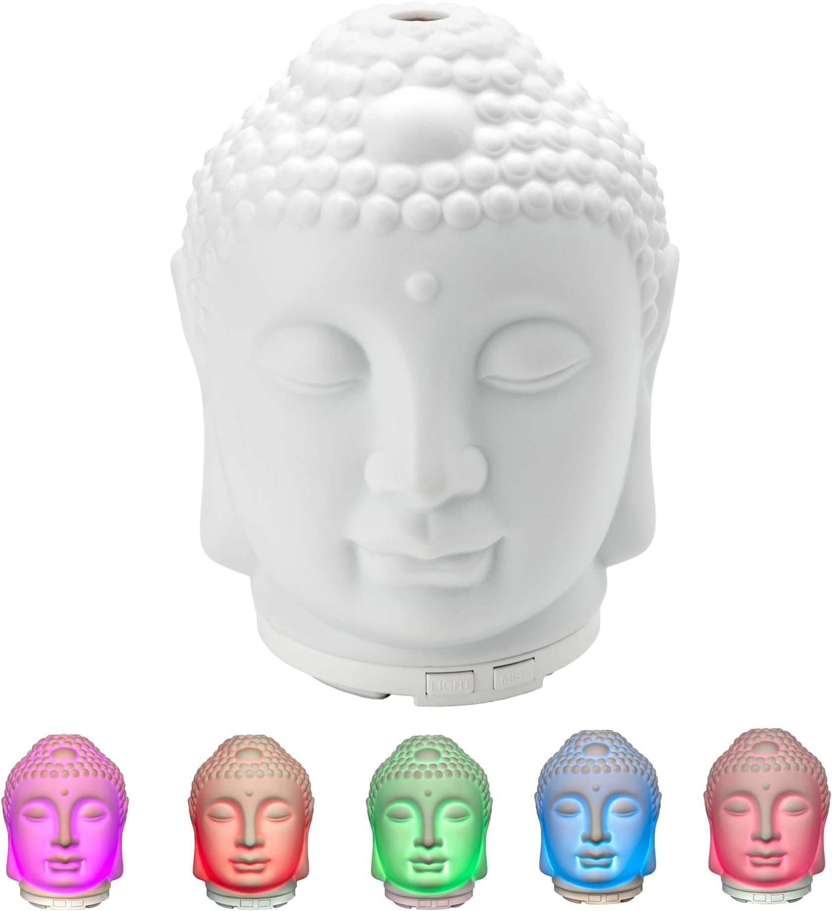 Amazon.com: Buddha Essential Oil Diffuser - Ceramic Humidifier with 12H ...