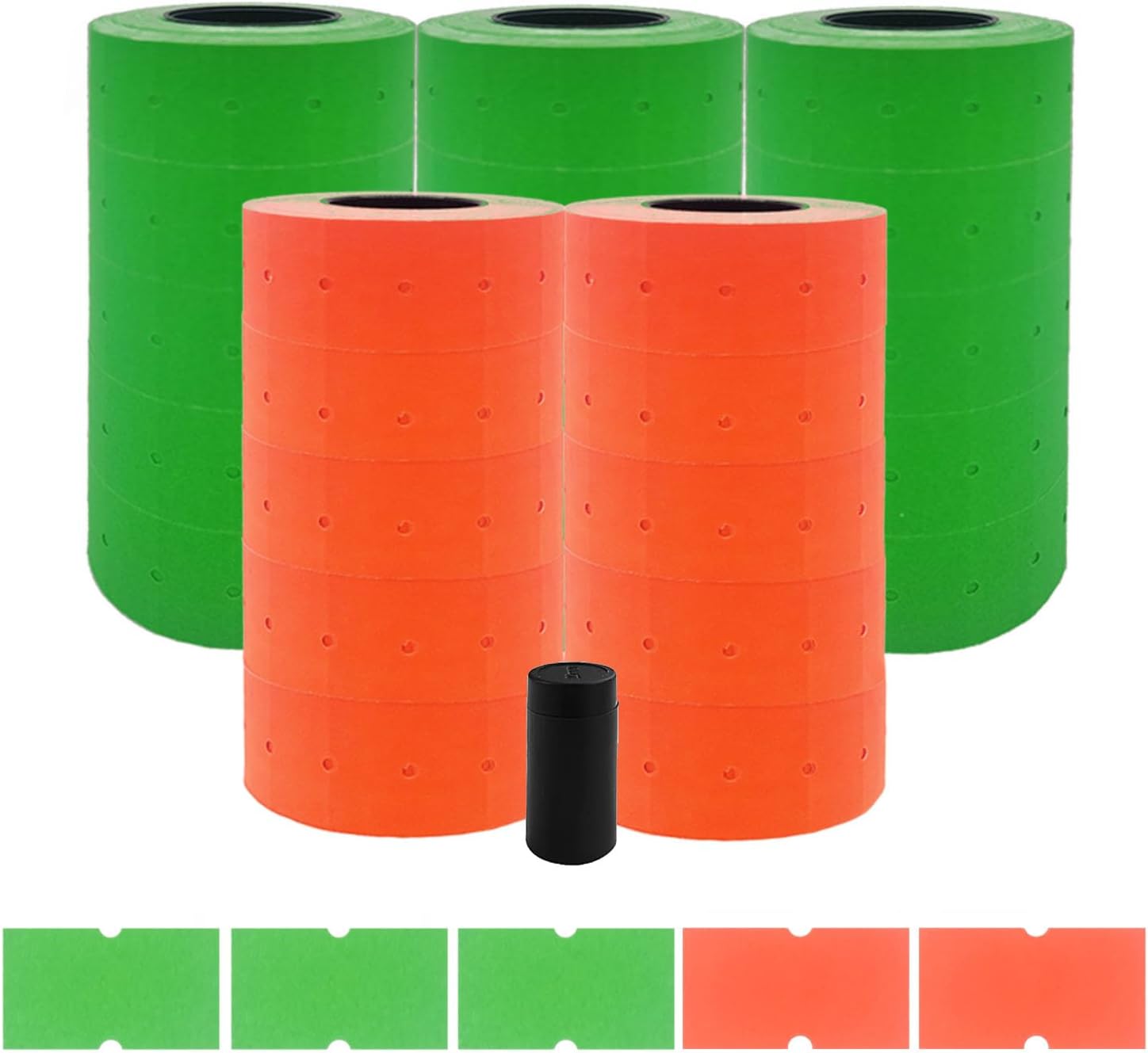 Amazon.com: JayCo 1 Line Blank Labels - 15,000 Fluorescent Green ...