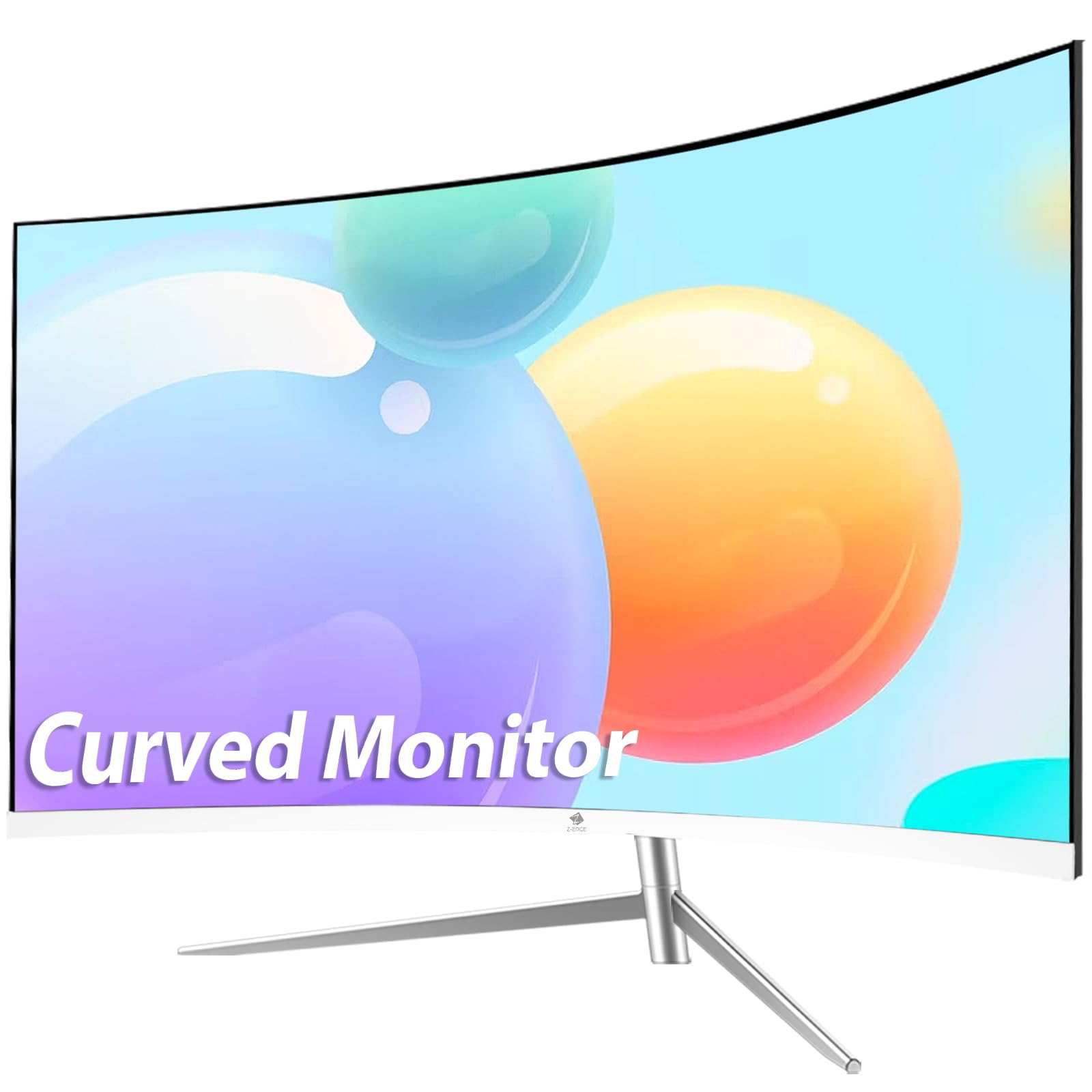 Z-Edge 27 Inch Curved Monitor Full HD 1080P LED Computer Monitor 75Hz ...