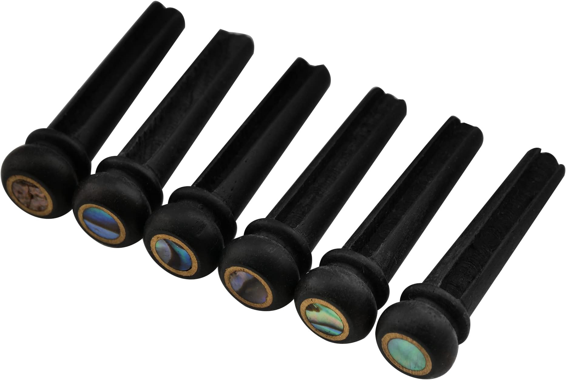 Amazon.com: D'Addario Ebony Bridge Pins with End Pin Set, Pearl Inlay ...