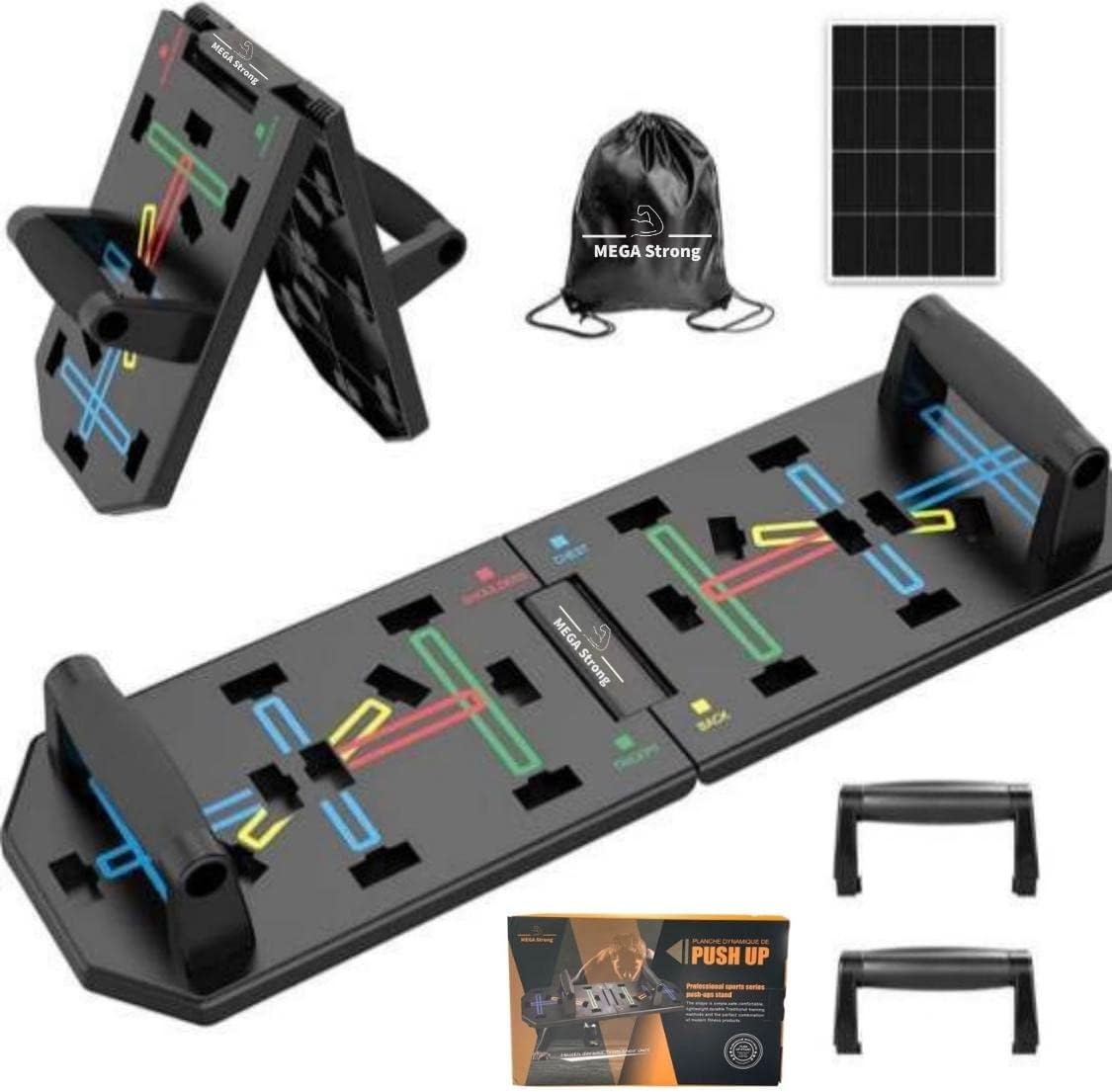 Amazon.com : MEGA Strong Push Up Board, Portable Foldable Push Up Bar ...