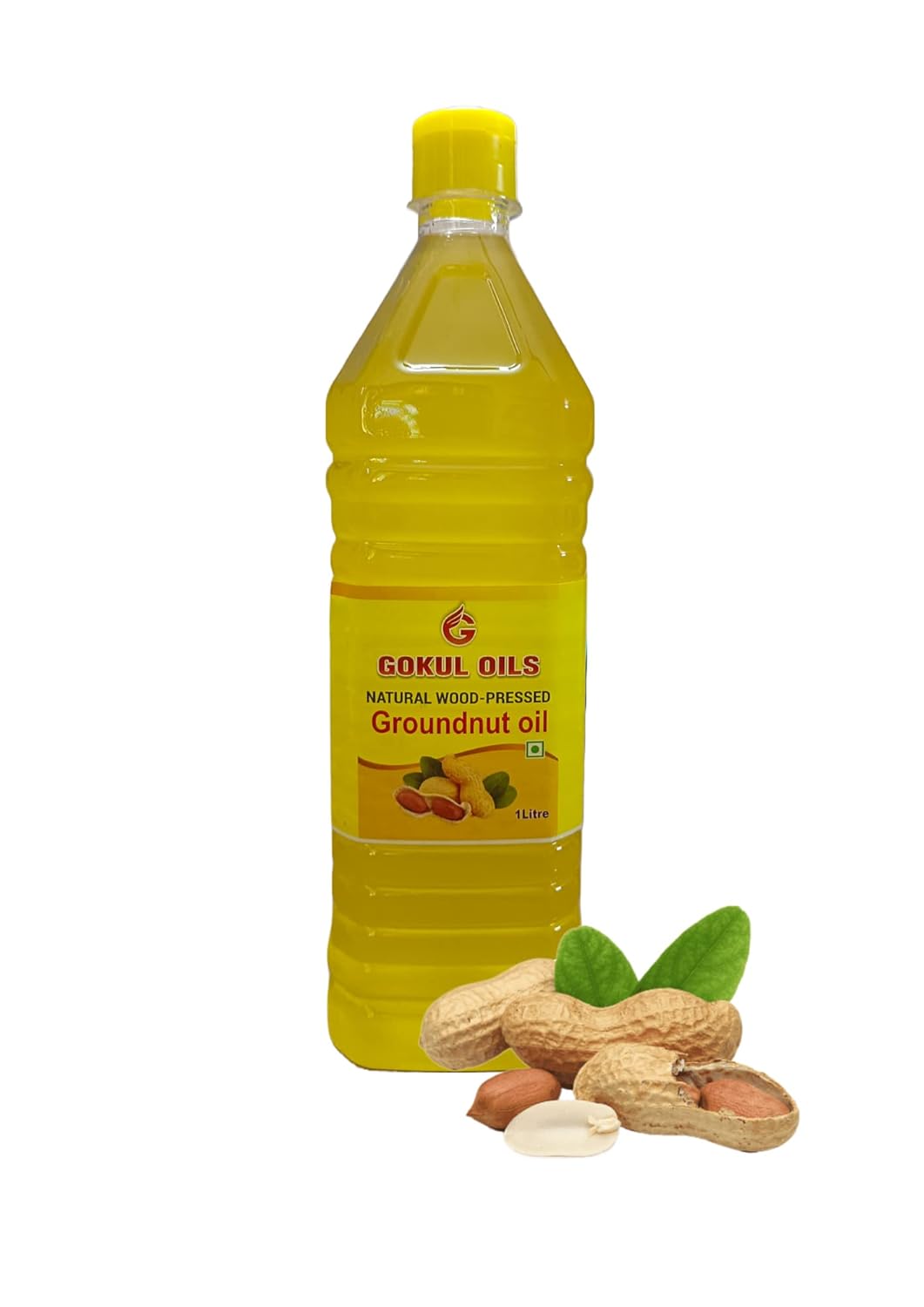 Sri Gokul Wood Pressed (Groundnut/Peanuts) Oil 1 Litre | Plastic Bottle ...