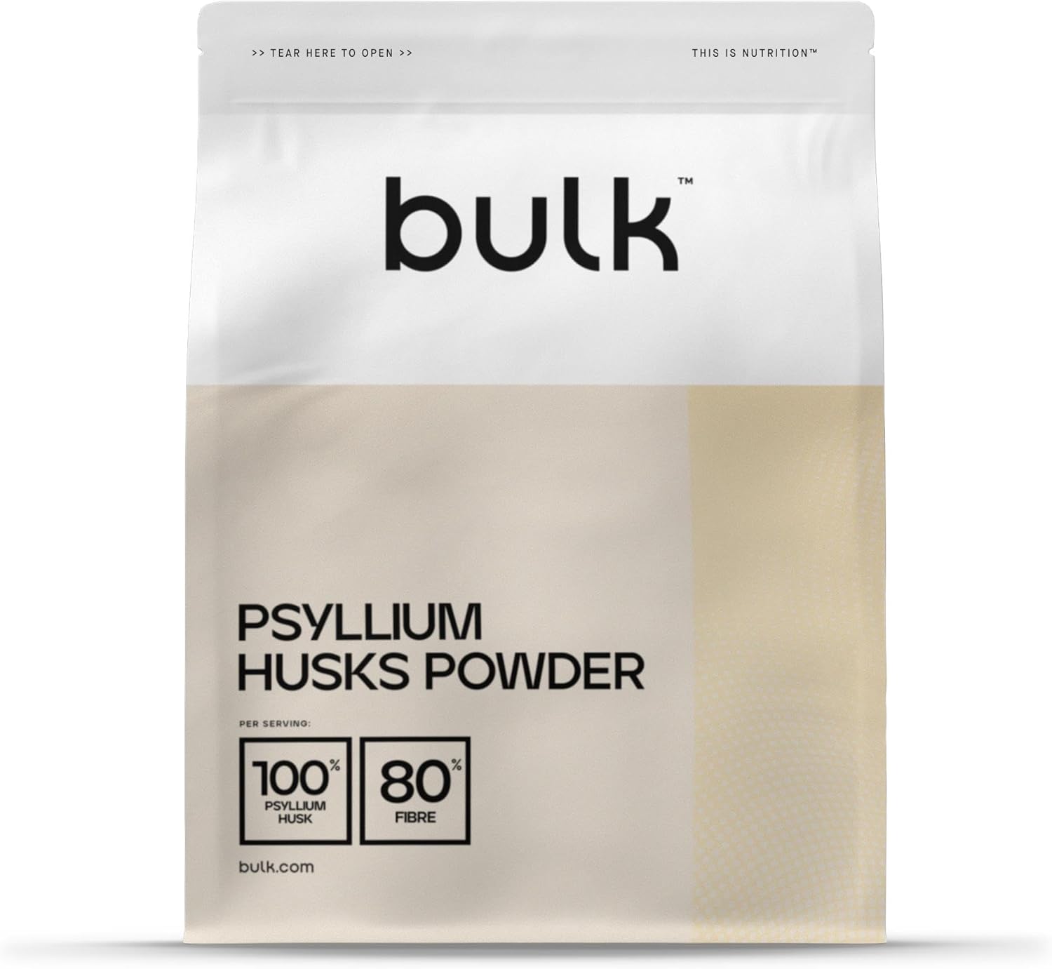 Bulk Pure Psyllium Husk Powder, High in Fibre, 500 g, Packaging May ...