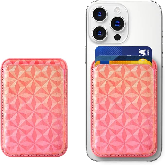 Amazon.com: KPNEOL Leather Magnetic Phone Wallet - Mag Wallet RFID, 3 ...