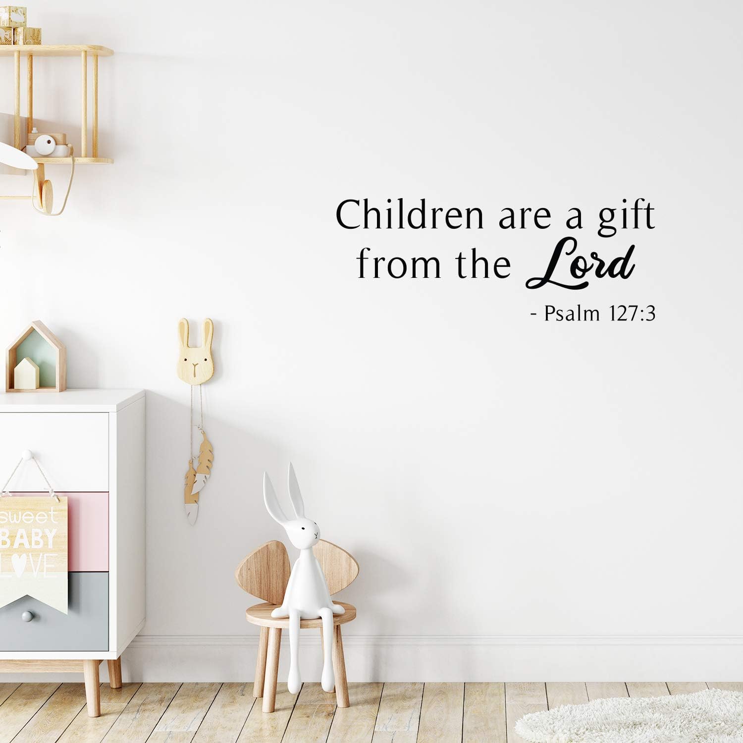 Amazon.com: I'm a Gift from God Psalm 127:3 Home Kids Nursery Baby Room ...
