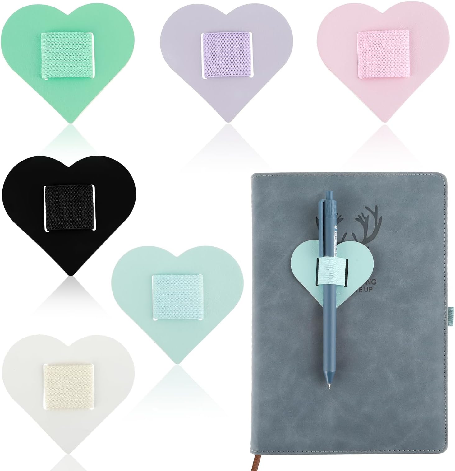 Amazon.com: Ouligay 6pcs Pen Loop Holder For Notebooks, Self-Adhesive ...