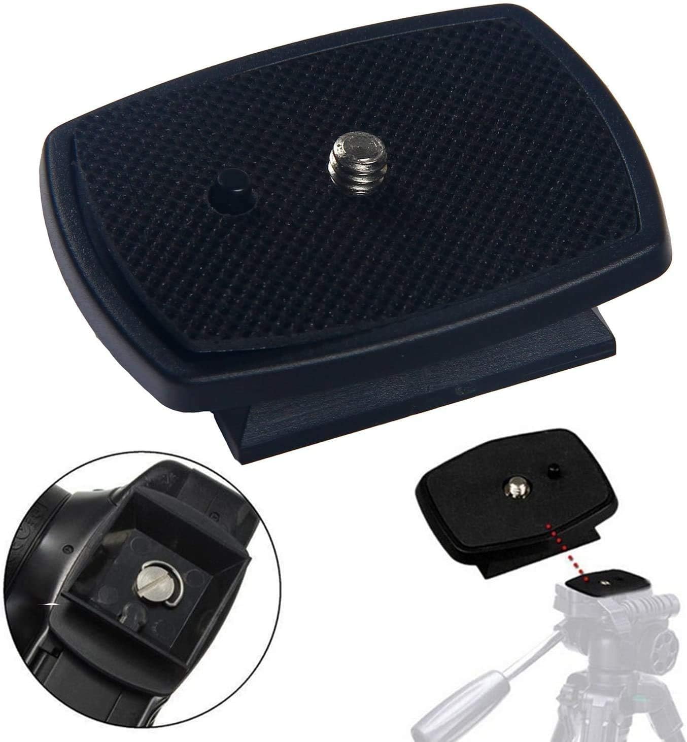 Universal Quick Release Plate for Tripod – 1/4" Camera Mount Adapter ...