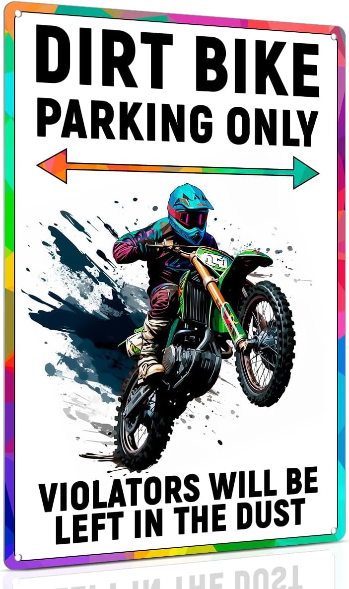 Amazon.com: ALKB Dirt Bike Accessories Dirt Bike Sign Decor - Dirtbike ...