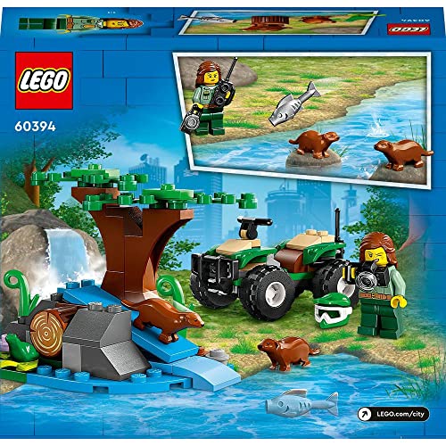 LEGO City ATV&Otter Habitat 60394 Building Toy Set (90 Pieces), Multi ...