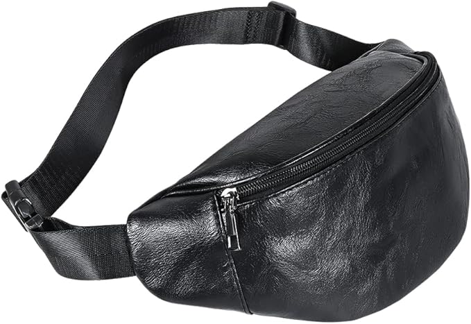 Geestock Bumbags for Men Ladies Leather Bum Bag, Fanny Pack Bumbag for ...