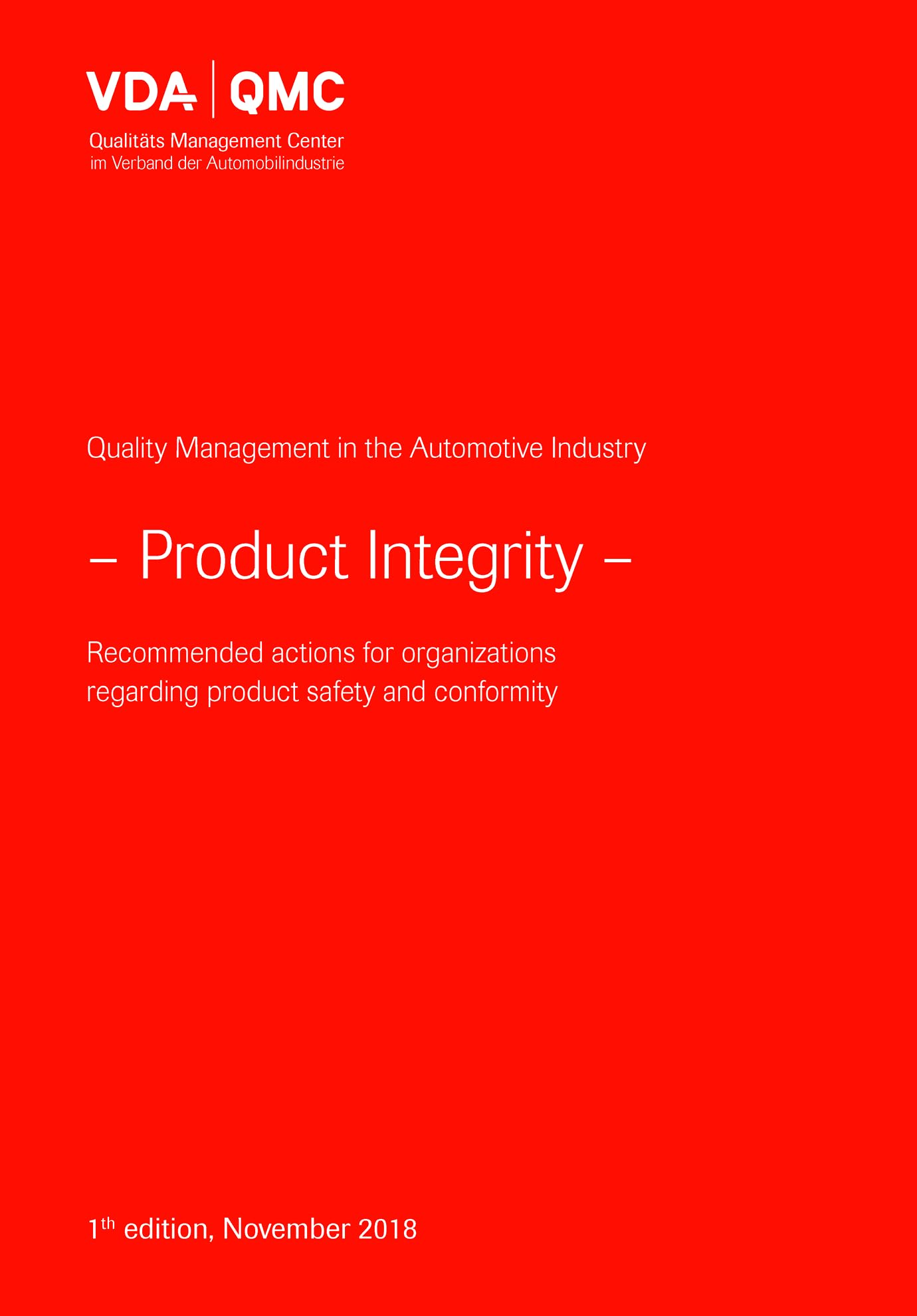 Buy Product Integrity - Recommended Action for Organizations Regarding ...