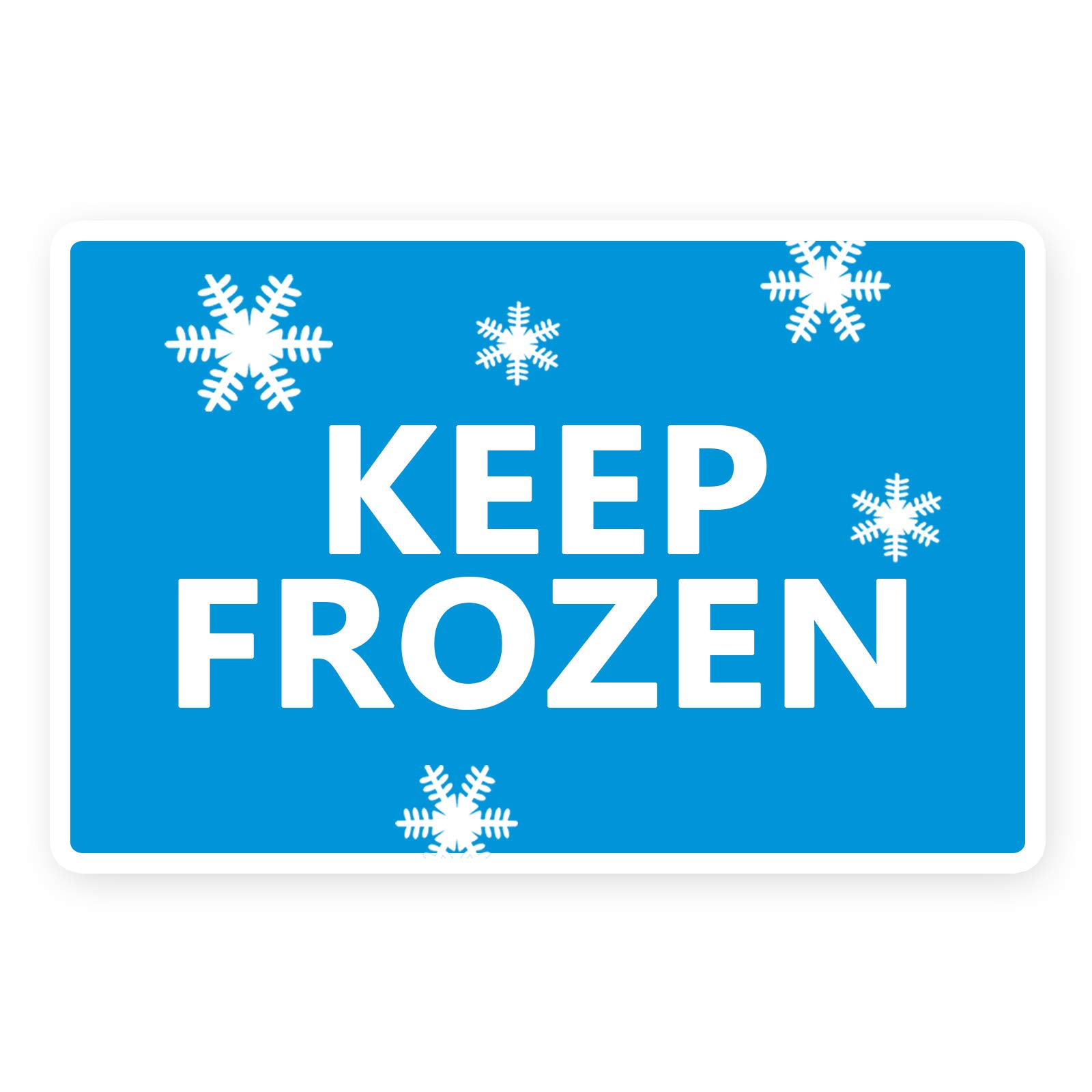 Amazon.com: Keep Frozen Shipping Label Frozen Stickers Waterproof White ...