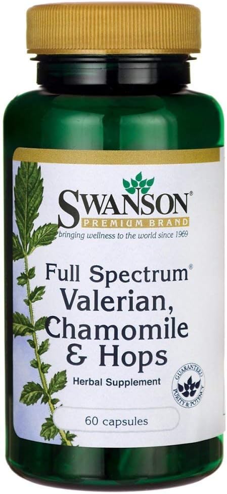 Amazon.com: Swanson Valerian, Chamomile & Hops - Full Spectrum Herbal ...