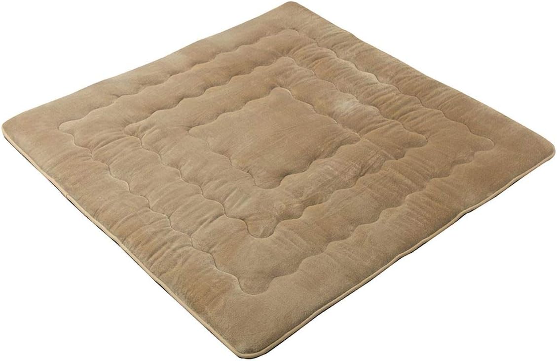 Amazon｜ラグ マット 3畳 はっ水 厚手 撥水 6層 フラン ベージュ 190×240cm 正方形 こたつ 敷き布団 あったか ...