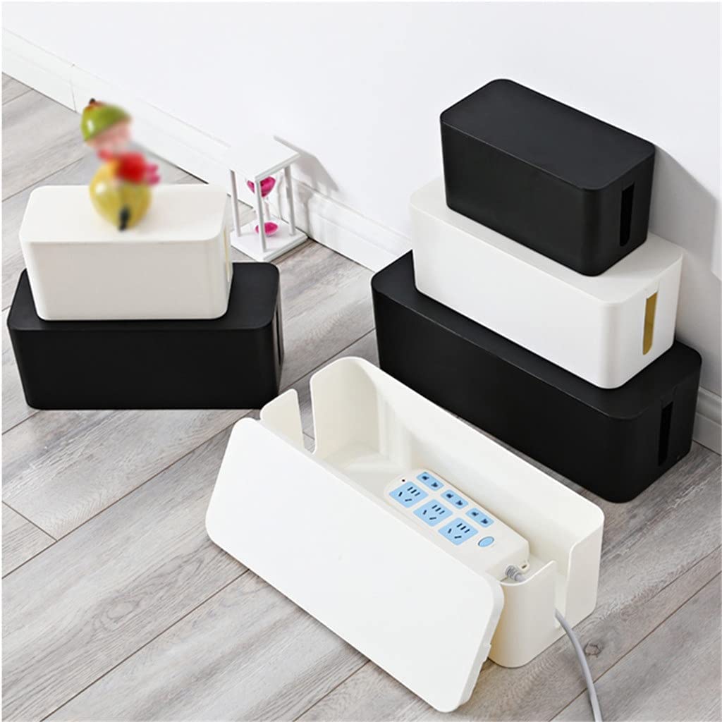 Cable Tidy Box,Plastic Wire Storage Box Power Line Storage Cases ...