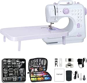 Amazon.com: Sewing Machine for Beginners, Portable Mini Sewing Machine ...