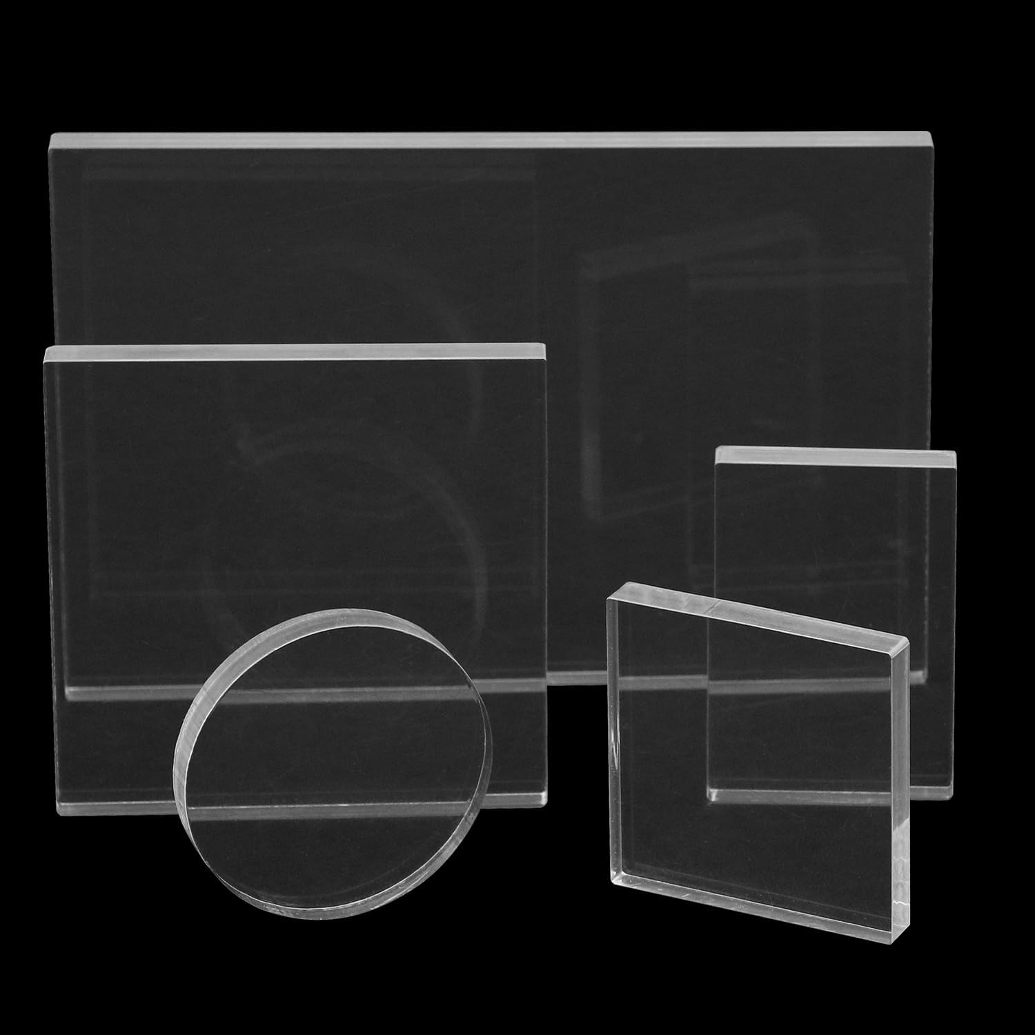 Amazon.com: Qimoo 5 Pieces Clear Stamp Blocks Set, Clear Acrylic ...