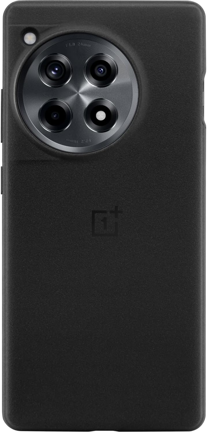 Amazon.com: OnePlus 12R Sandstone Bumper Case Black : Cell Phones ...