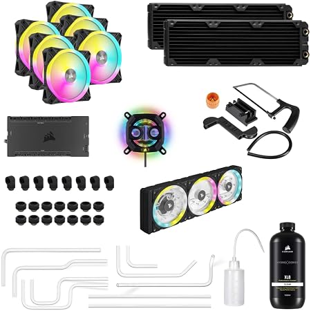 Amazon.com: Corsair Hydro X Series XH305i Hardline Water Cooling Kit ...