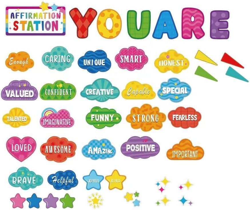 Amazon.com : Colorful Stickers Bulletin Board Self Stick Accents ...