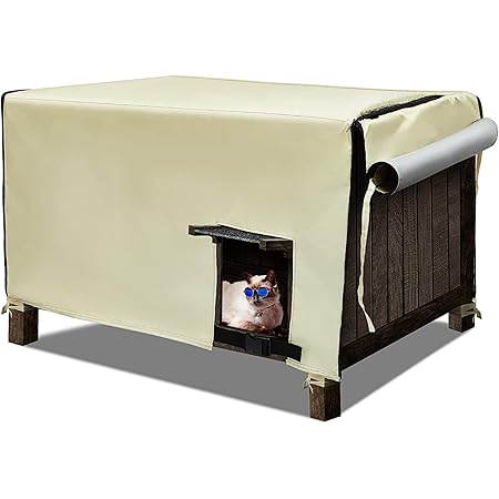 Amazon.com : Tudomro Cat House Cover Summer UV Protection Insulation ...