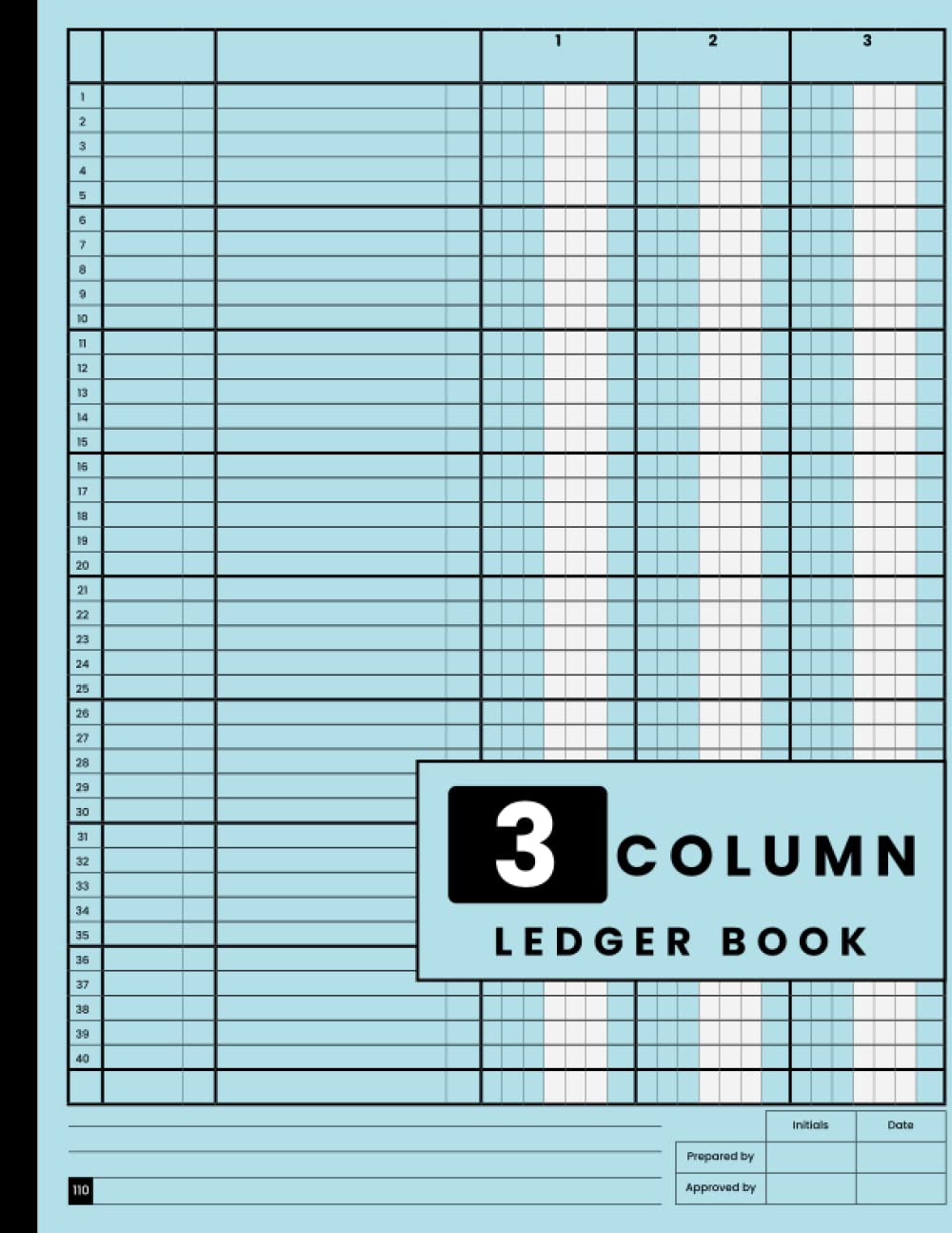 Amazon.com: 3 Column Ledger Book: Accounting Ledger Book for ...