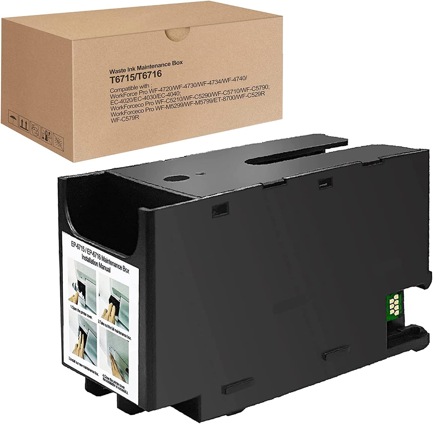 T6715 T6716 Ink Maintenance Box Compatible With Epson T-6715 T-6716 ...