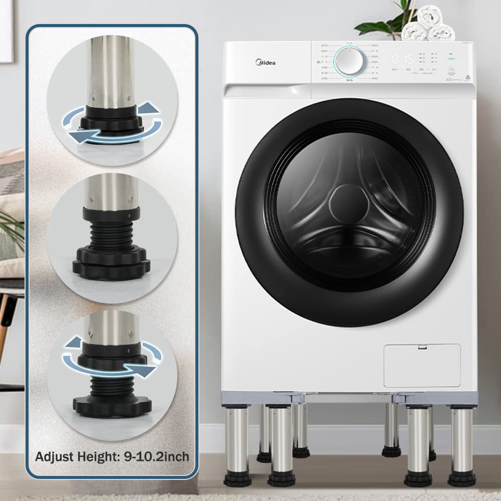 Kokorona Washing Machine Stand Mini Fridge Stand with 8 Strong Feet (9 ...