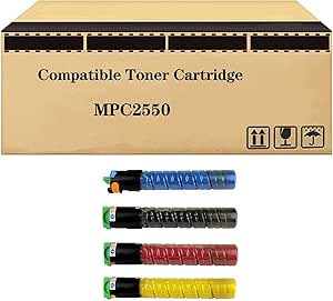 Amazon.com: LISTWA MPC2550 Replacement Toner Cartridges, Compatible for Ricoh MPC2030 C2050 ...