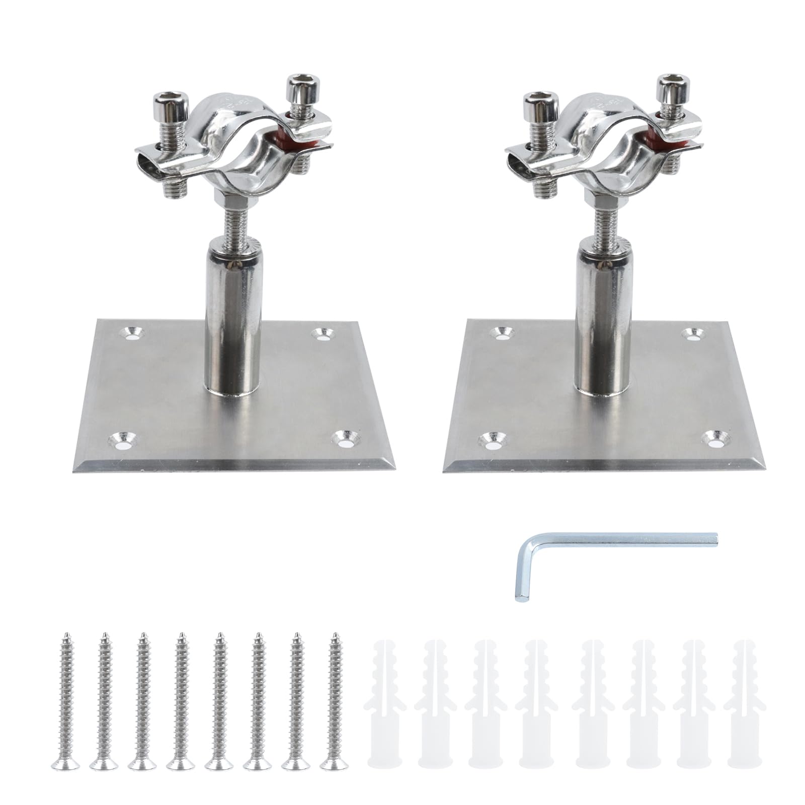 Snapklik.com : Antrader Pipe Supports, 304 Stainless Steel Wall Mount ...