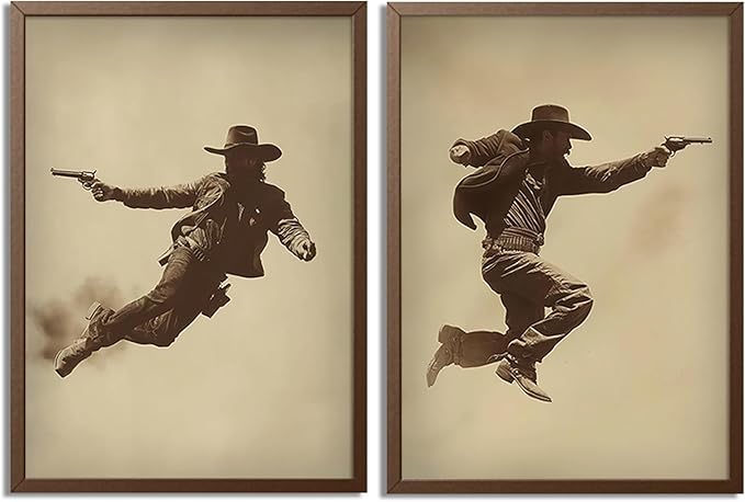 Amazon.com: Vintage Western Cowboy Canvas Wall Art Southwest Cowboy ...