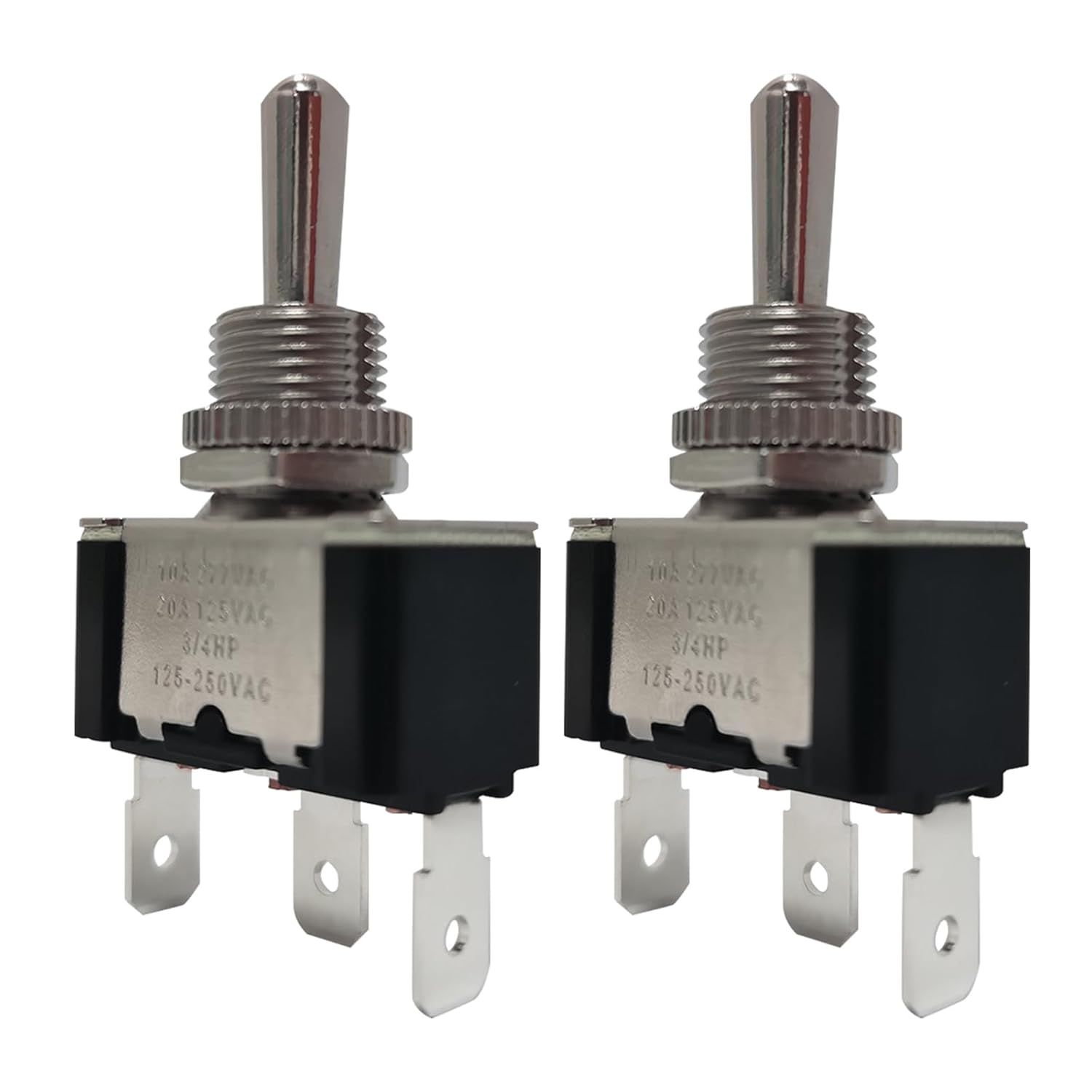 Miayaya 2pcs Toggle Rocker Switch MT-3021-3 Heavy Duty Electrical Switches ON-Off 10A 277VAC 20A ...