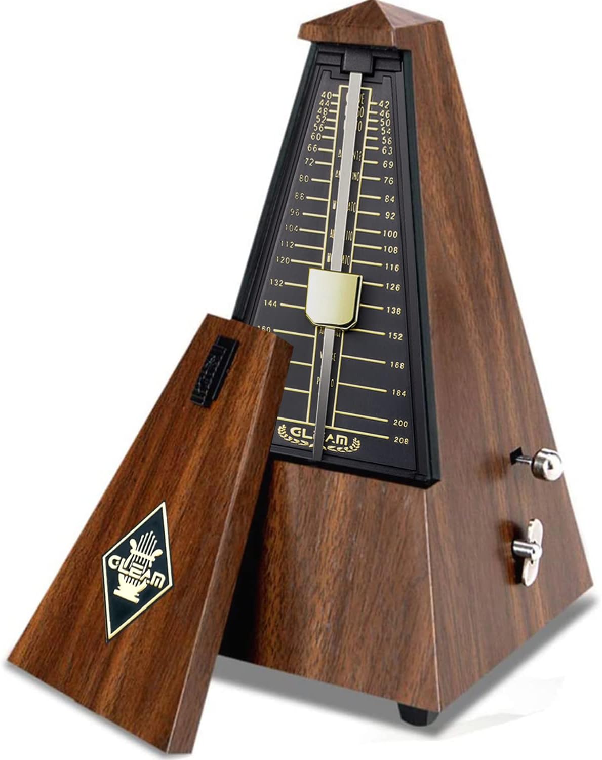 GLEAM Metronome - Mechanical for Musicians with Free Bag (Teak ...