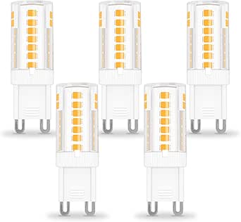 ZHENMING 3.5W G9 LED Bulb Dimmable 40W Halogen Equivalent, Warm White ...