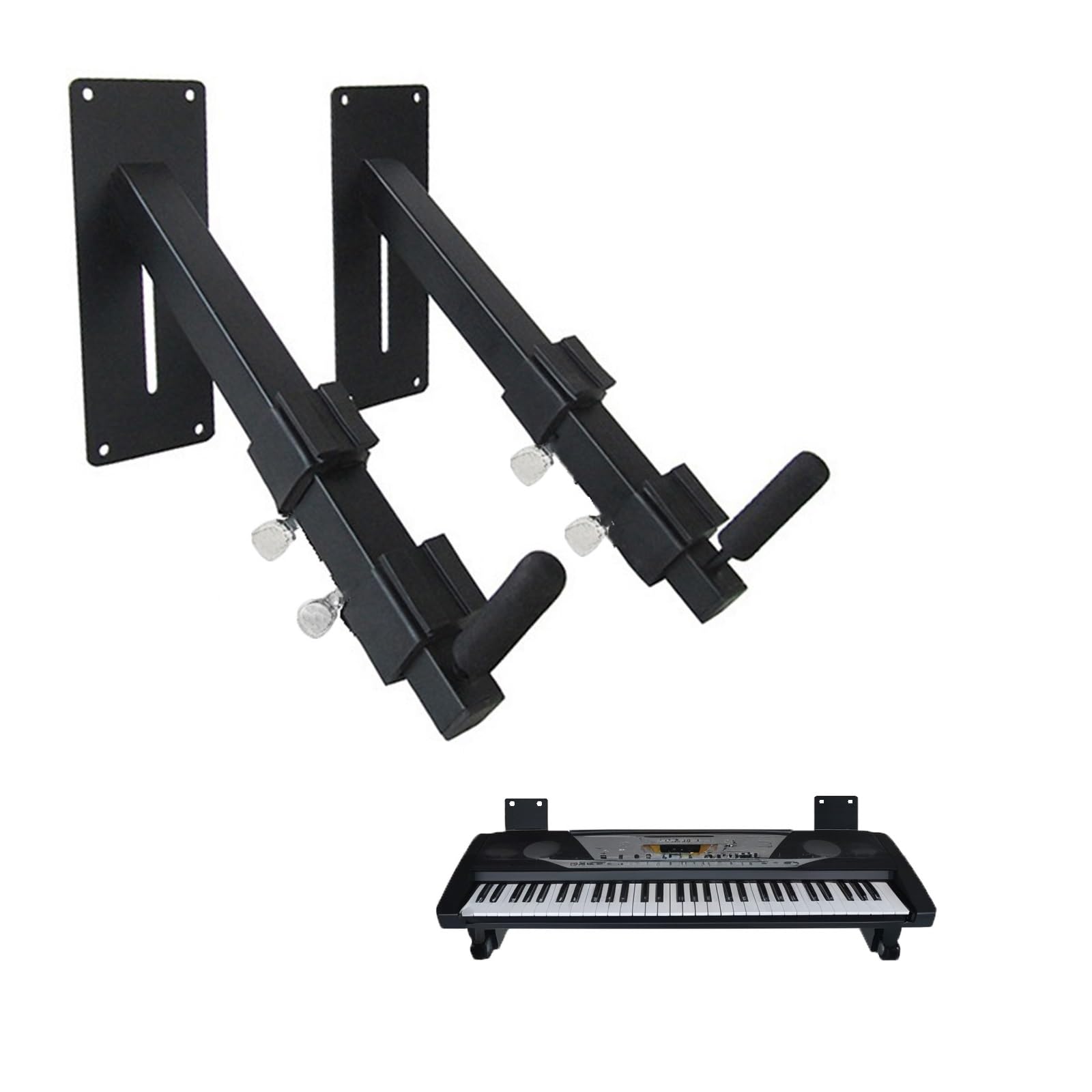 Snapklik.com : Steel Keyboard Arms Adjustable Wall Mounts, Sturdy ...