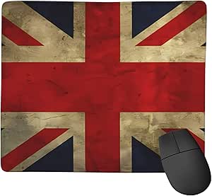 Amazon.com: Small Mousepad Computer Mousemat for Man Woman British Flag ...