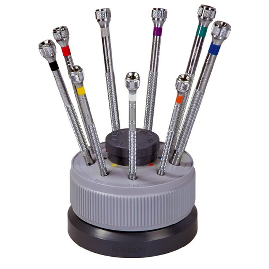 BERGEON 5970 Watchmakers Chromium Plated 9 Piece Screwdriver Set ...
