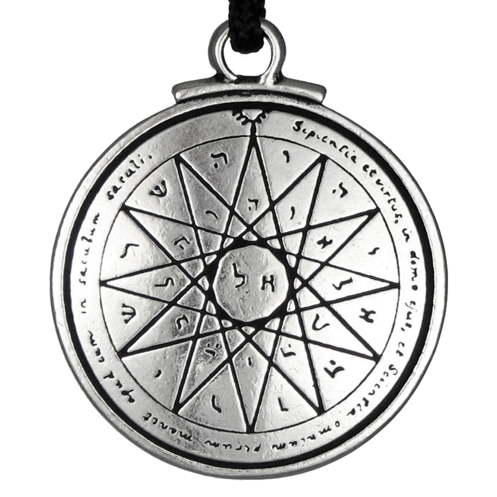 Pewter Key of Solomon Talisman of Wisdom Pentacle Pendant | Amazon.com
